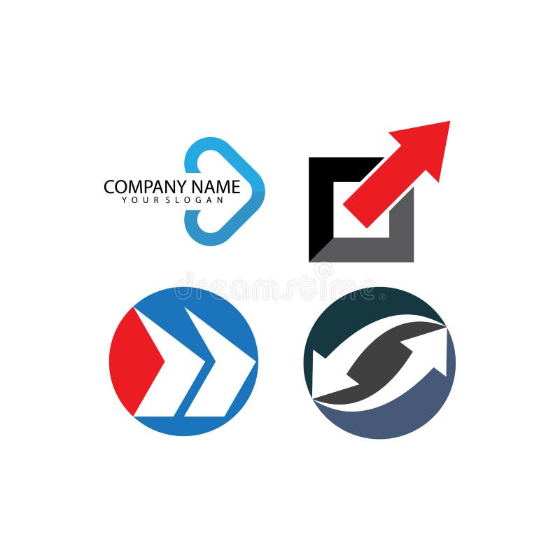 Arrow ilustration logo stock vector. Illustration of company - 175796826