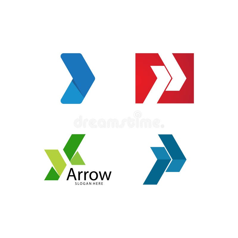 Arrow ilustration logo stock vector. Illustration of goal - 191093896