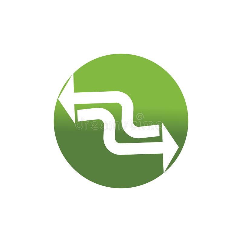 Arrow Ilustration Logo Vector Template Stock Vector - Illustration of ...