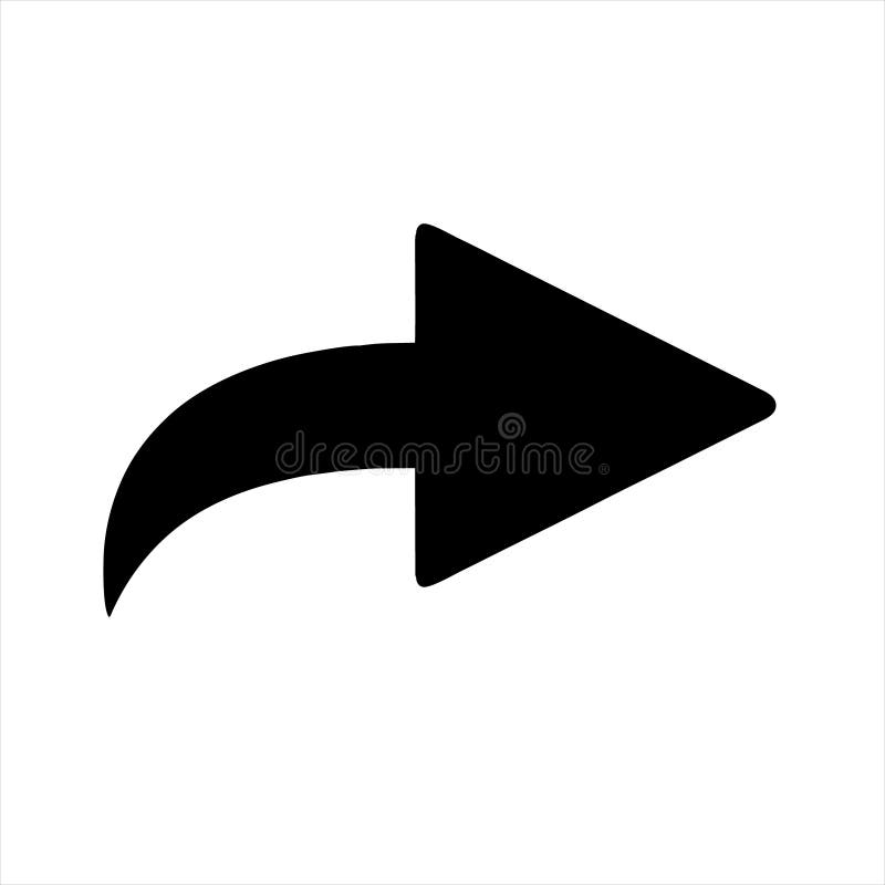 Arrow Image Icon, Right Arrow Flat Icon, Right Arrow Application. Stock ...