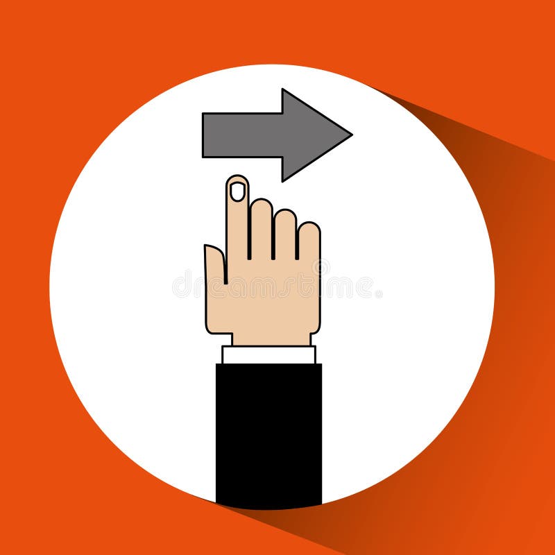 Arrow index design stock illustration. Illustration of finger - 69960088