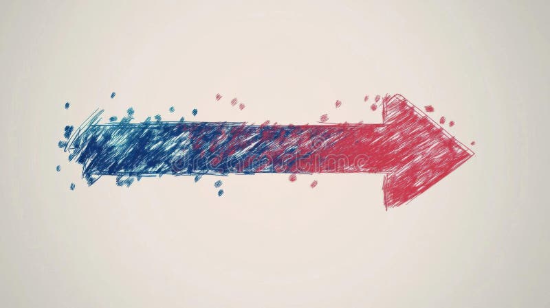 Arrow Indicates the Direction Toward Success and Positive Direction ...