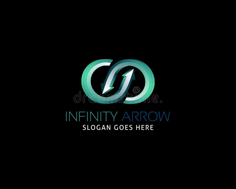 Arrow Infinity Business Vector Logo Design Stock Vector - Illustration ...