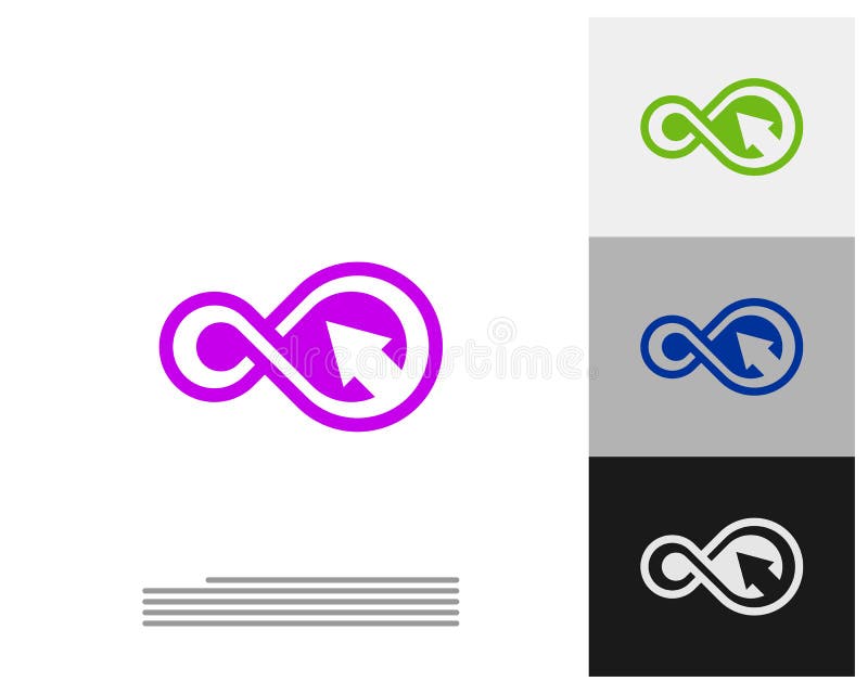 Arrow Infinity Logo Vector Template, Creative Infinity Logo Design ...