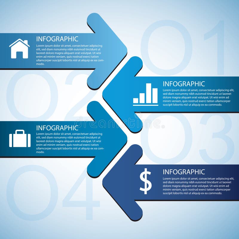 Blue Tag Infographic stock vector. Illustration of communication - 44626422