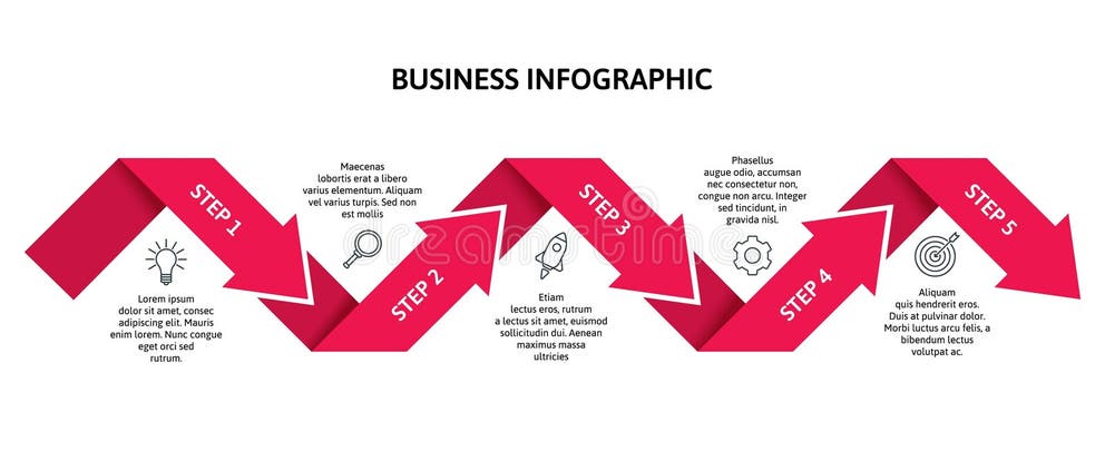 Infographic Five Steps Process Stock Illustrations – 9,746 Infographic ...