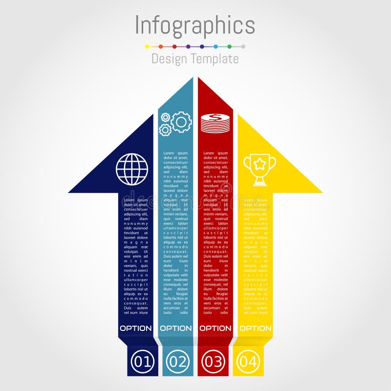 Arrow Infographic Template. Vector Layout for Business Infographics ...
