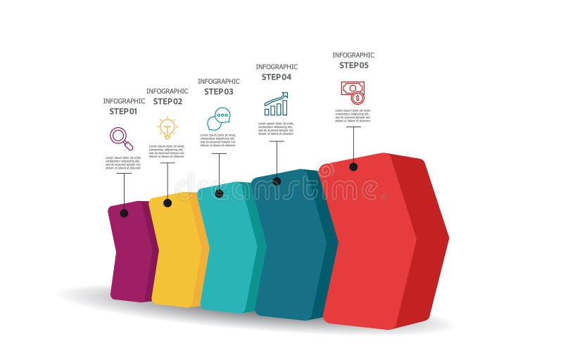 Arrow Infographics Timeline Business Workflow Report Background with ...