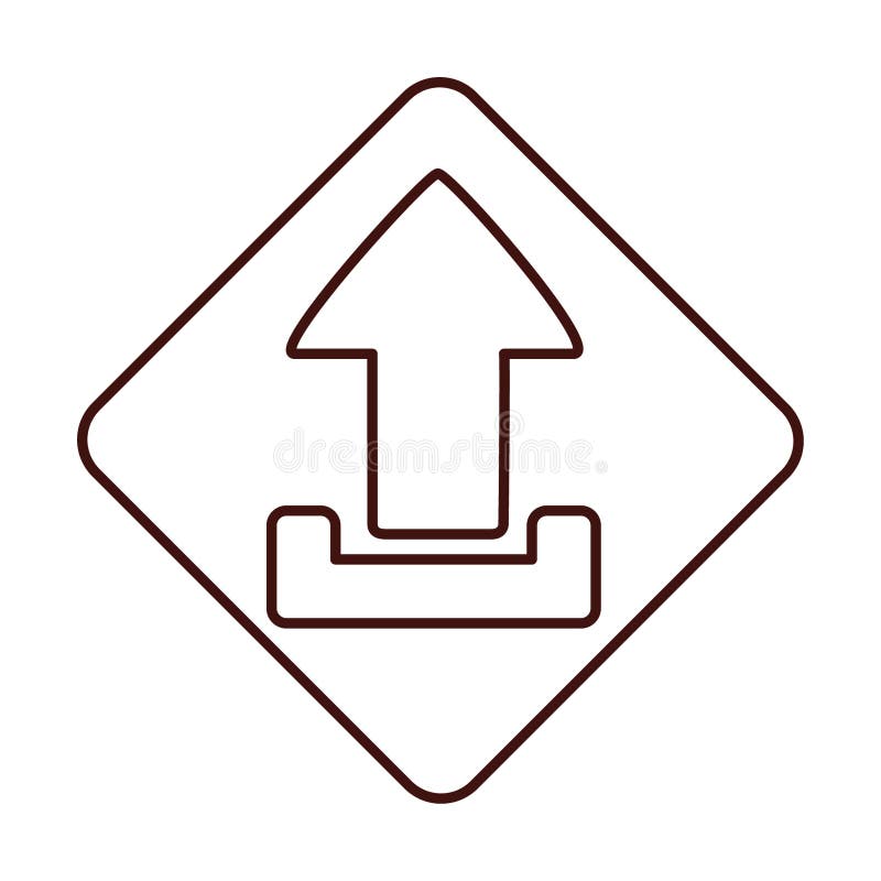 Arrow inside frame design stock vector. Illustration of decoration ...