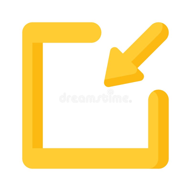 Arrow Inside Square Vector Design Stock Vector - Illustration of ...