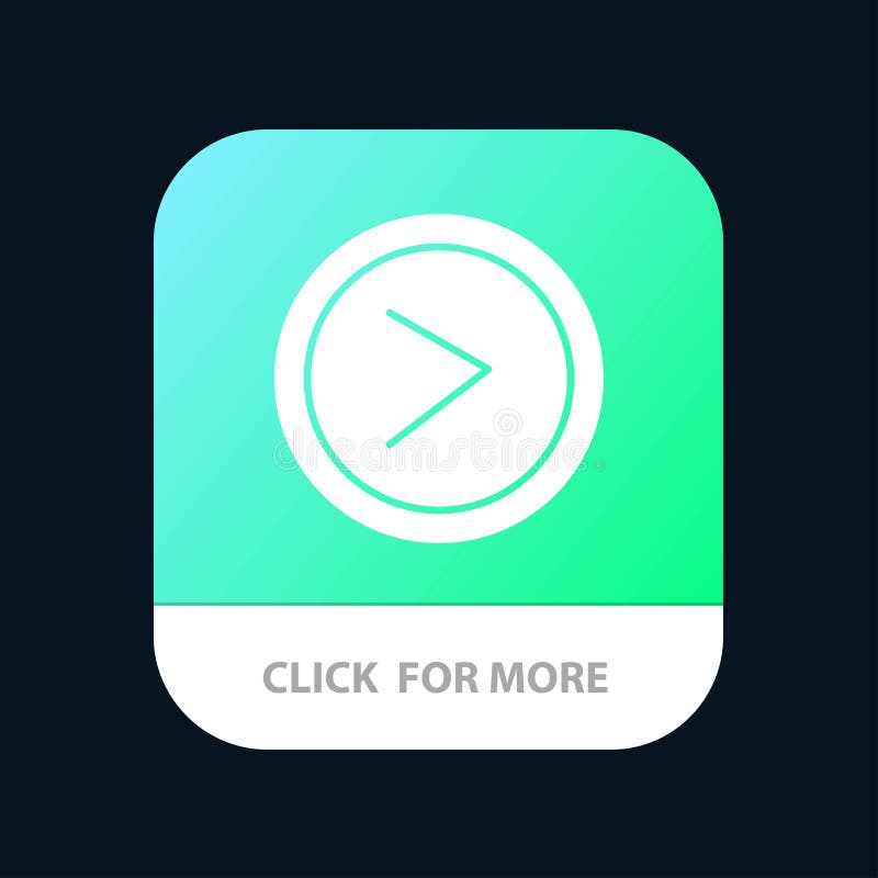 Arrow, Interface, Right, User Mobile App Button. Android and IOS Glyph ...