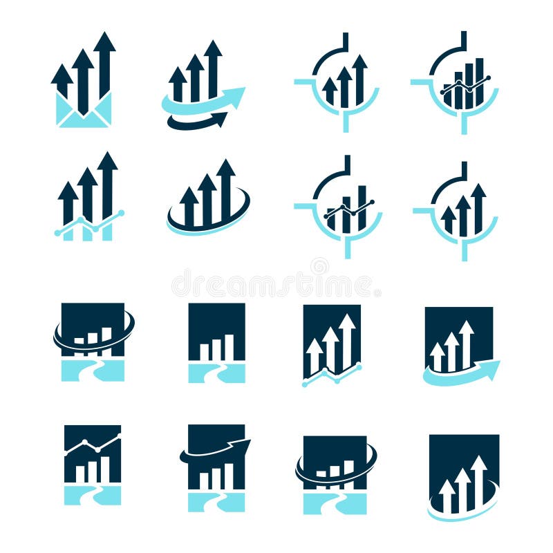 Arrow investment logo stock vector. Illustration of element - 121792111