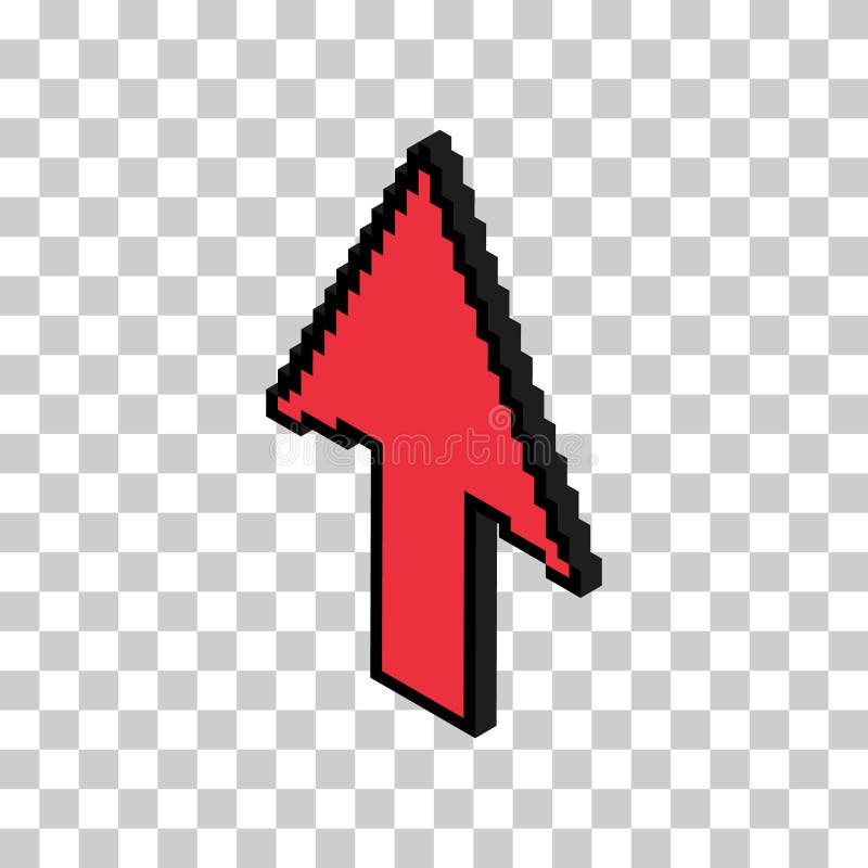 Arrow Isometric Pixel Icon, Web Cursor Click Mouse Symbol, Computer ... Arrow Isometric Pixel Icon, Web Cursor Click Mouse Symbol, Computer ...