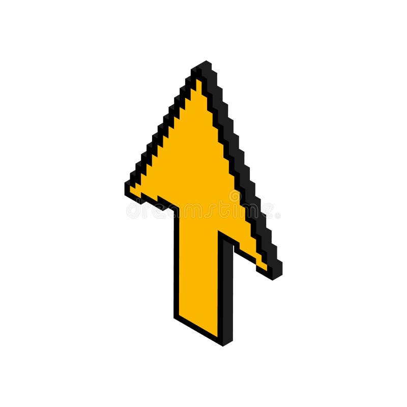 Arrow Pixel Icon, Web Cursor Click Mouse Symbol, Computer Pointer ... Arrow Pixel Icon, Web Cursor Click Mouse Symbol, Computer Pointer ...