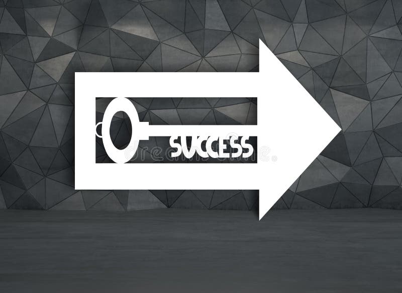 Arrow with key stock illustration. Illustration of conceptsymbol - 50761004