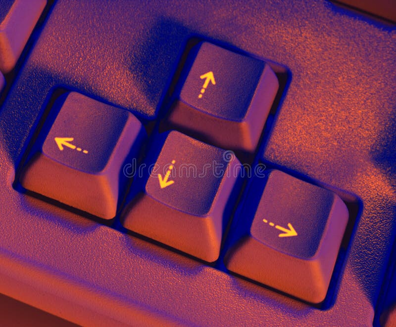 Arrow keys on keyboard stock image. Image of device, button - 27112147