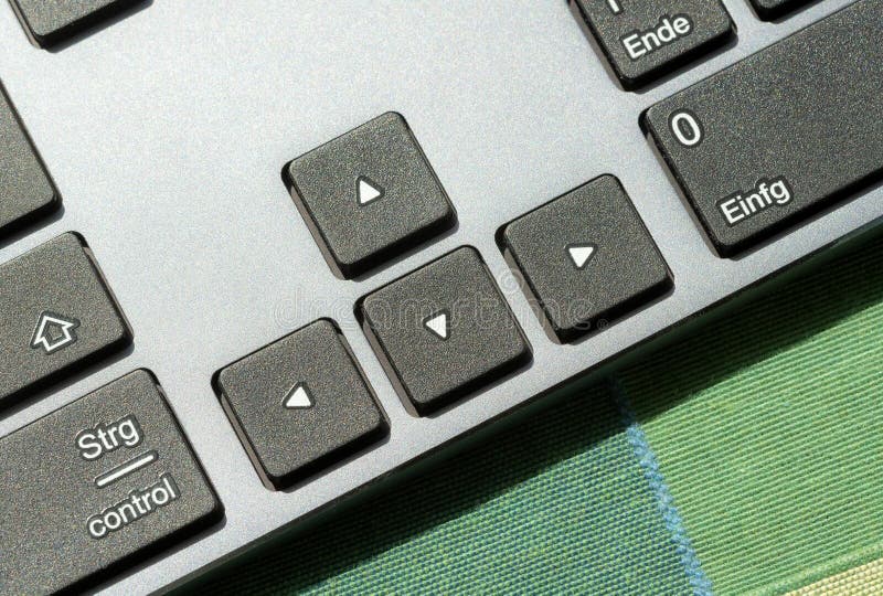Arrow Keys on a Modern Computer Desktop PC Keyboard, Digital World ...