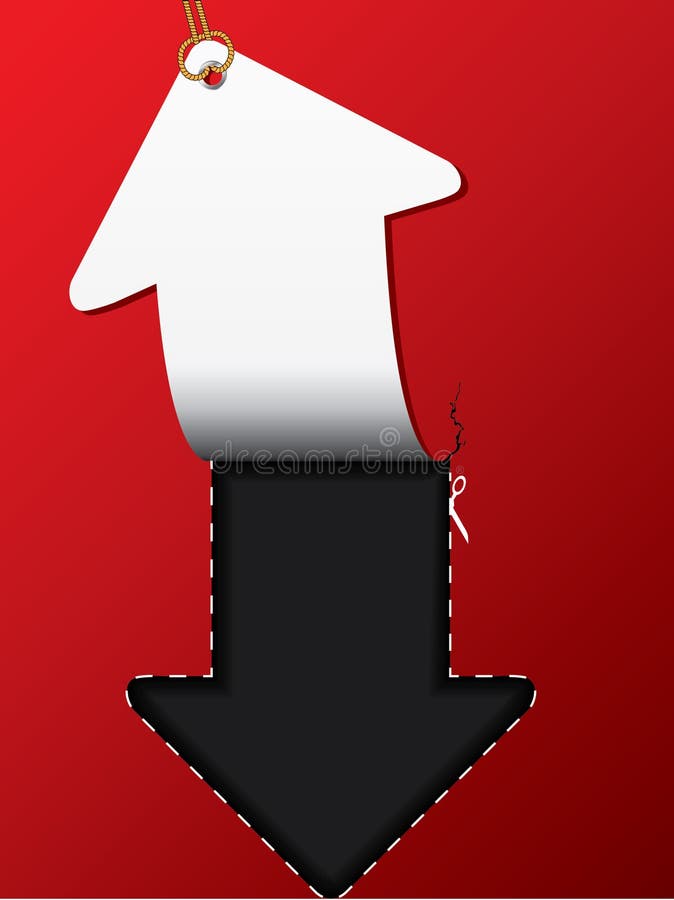 Arrow label brochure stock vector. Illustration of realistic - 20863320