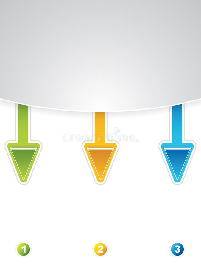 Arrow labels stock vector. Illustration of arrow, stationary - 25478729