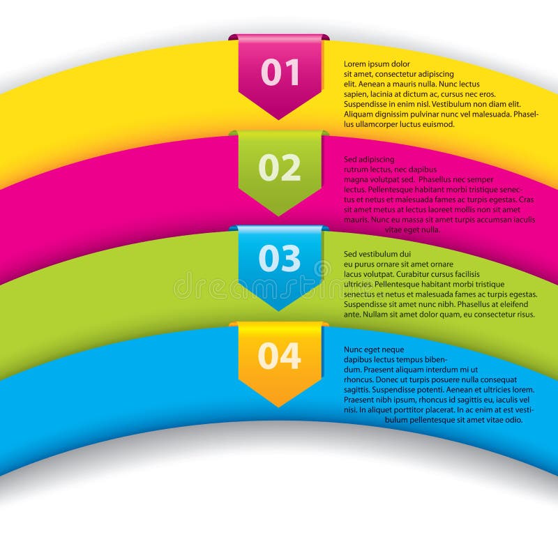 Infographic Labels Design with Pointers Stock Vector - Illustration of ...