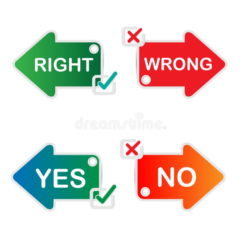 Yes No Arrow Stock Illustrations – 481 Yes No Arrow Stock Illustrations ...
