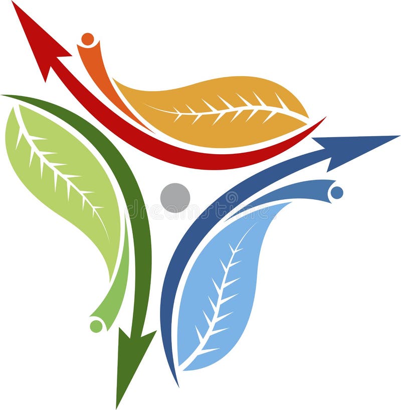 Arrow leaf logo stock vector. Illustration of creative - 40625202