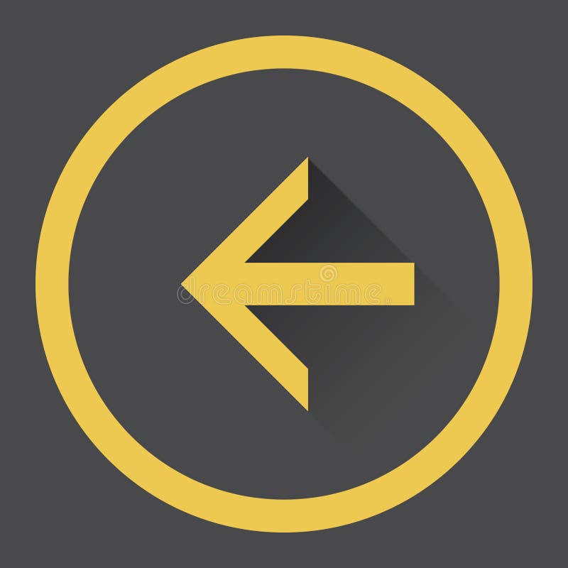 Arrow Left Button. Vector Illustration Decorative Design Stock Vector ...