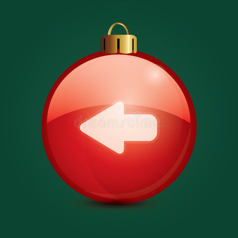 Arrow Left Button. Vector Illustration Decorative Design Stock Vector ...