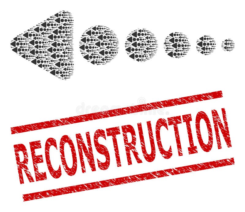 Arrow Left Recursive Composition of Arrow Left Icons and Grunge ...