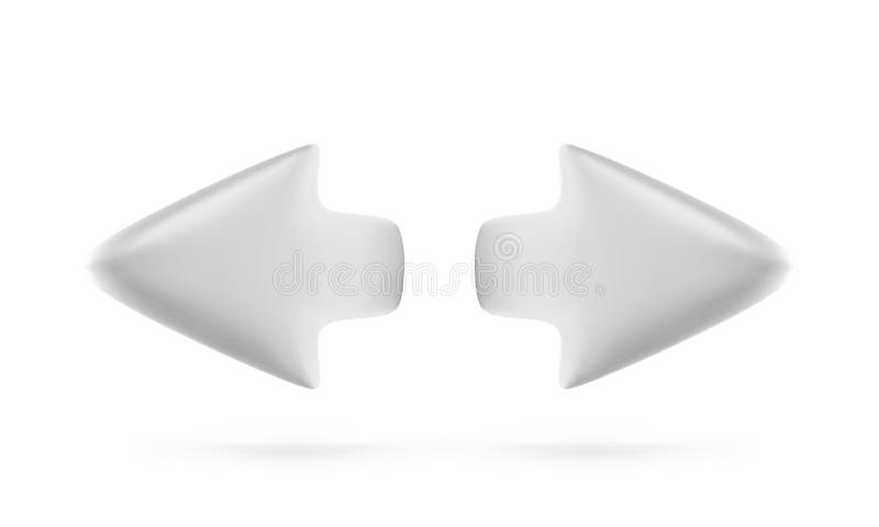 Arrow. Left and Right 3d Arrows Stock Vector - Illustration of pack ...