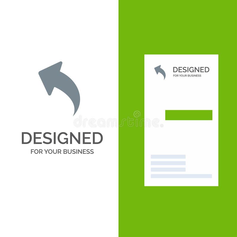 Arrow, Left, Up, Arrows Grey Logo Design and Business Card Template ...