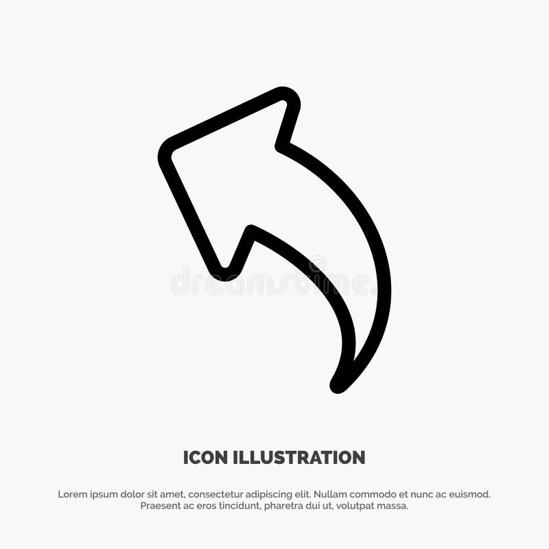 Arrow, Left, Up, Arrows Line Icon Vector Stock Vector - Illustration of ...