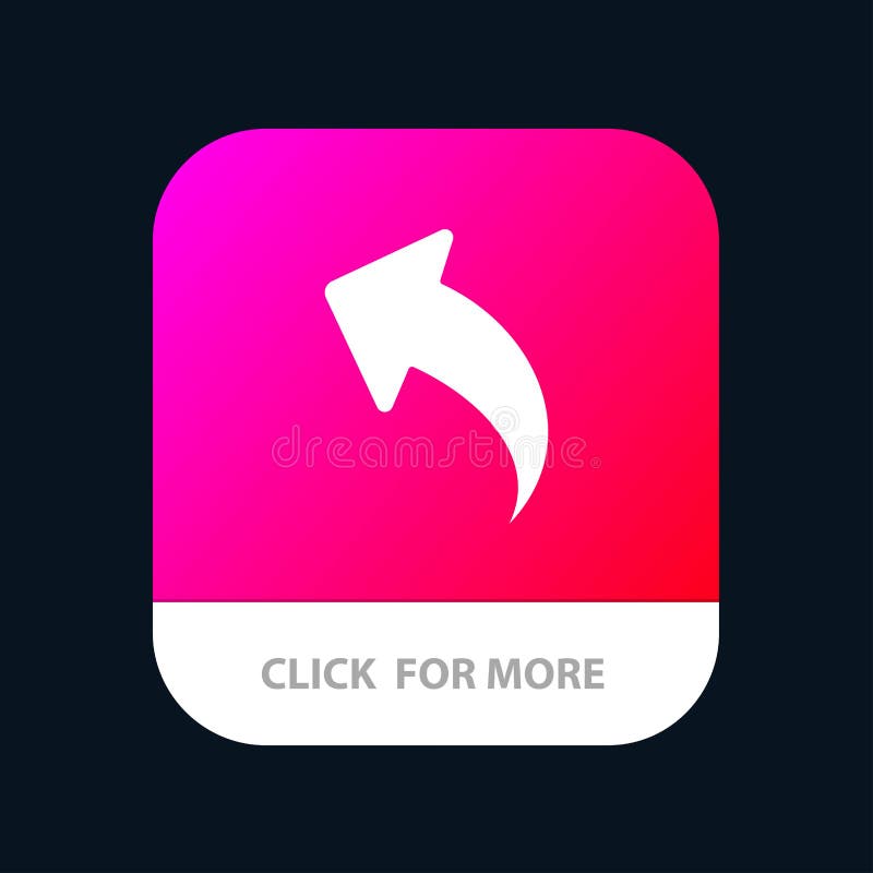 Arrow, Left, Up, Arrows Mobile App Button. Android and IOS Glyph ...
