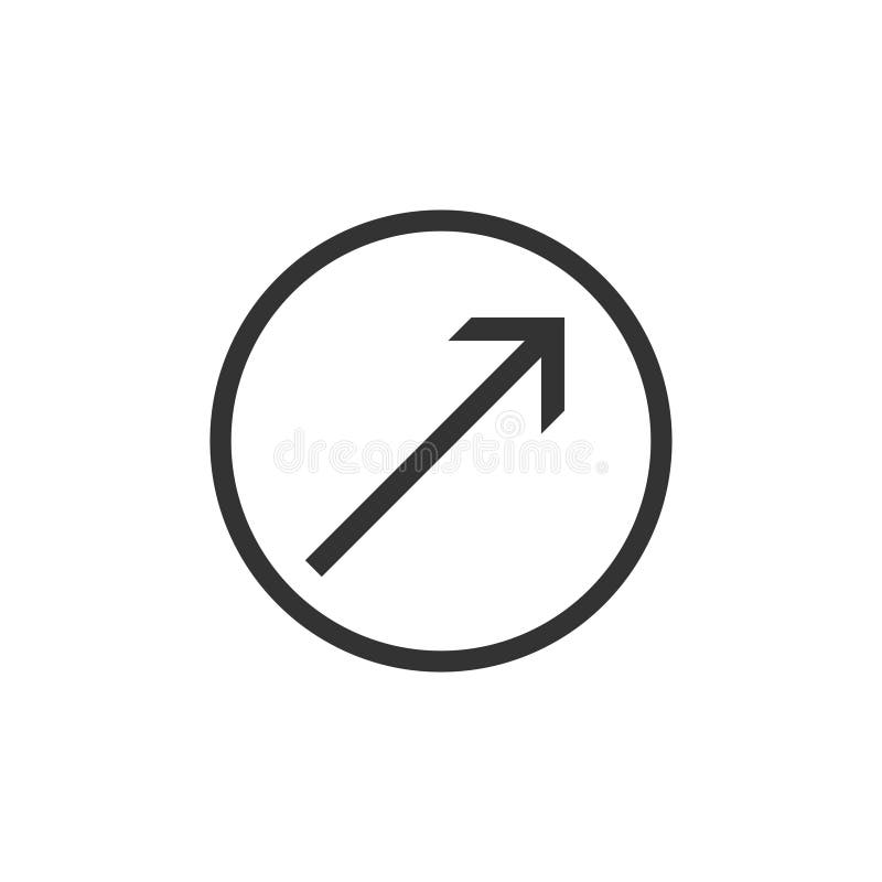 Arrow, Left Up Icon. Vector Illustration, Flat Design Stock ...