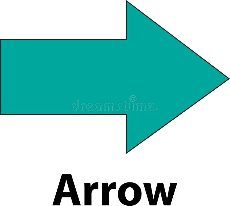 Arrow Light Green Color Wright Side Arrow Vector Stock Vector ...