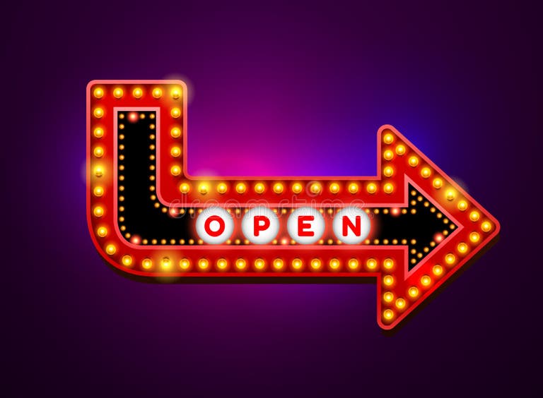 Arrow Marquee Stock Illustrations – 1,602 Arrow Marquee Stock ...