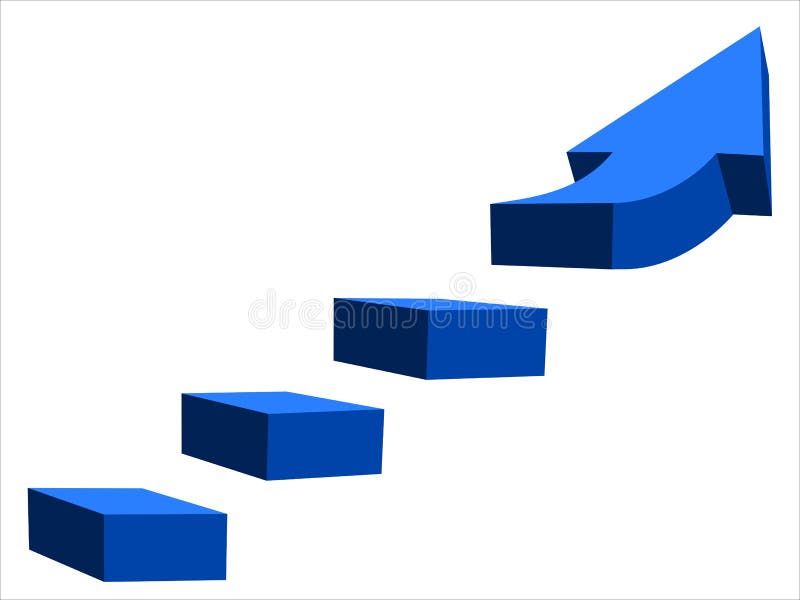 Stairs stock vector. Illustration of money, finance, hand - 82636465