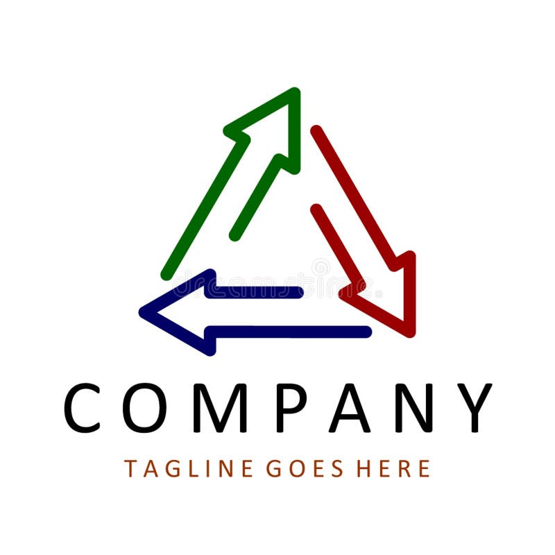 Arrow Logo. Abstract Shape Logo for Company Name Stock Vector ...