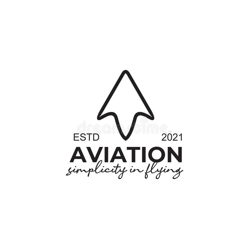 Arrow Logo Design for Aviation Company Stock Vector - Illustration of ...