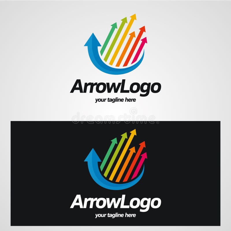 Arrow Logo Designs Template Stock Vector - Illustration of identity ...