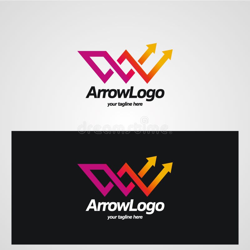 Arrow Logo Designs Template Stock Vector - Illustration of identity ...
