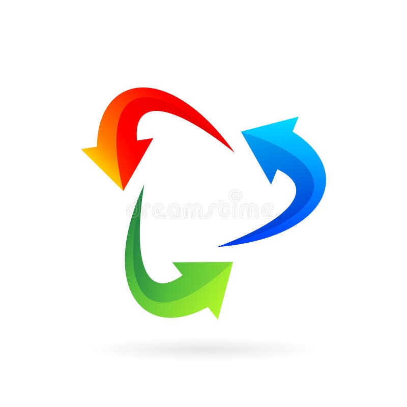 Arrow Logo that Forming Media Play Symbol Stock Vector - Illustration ...