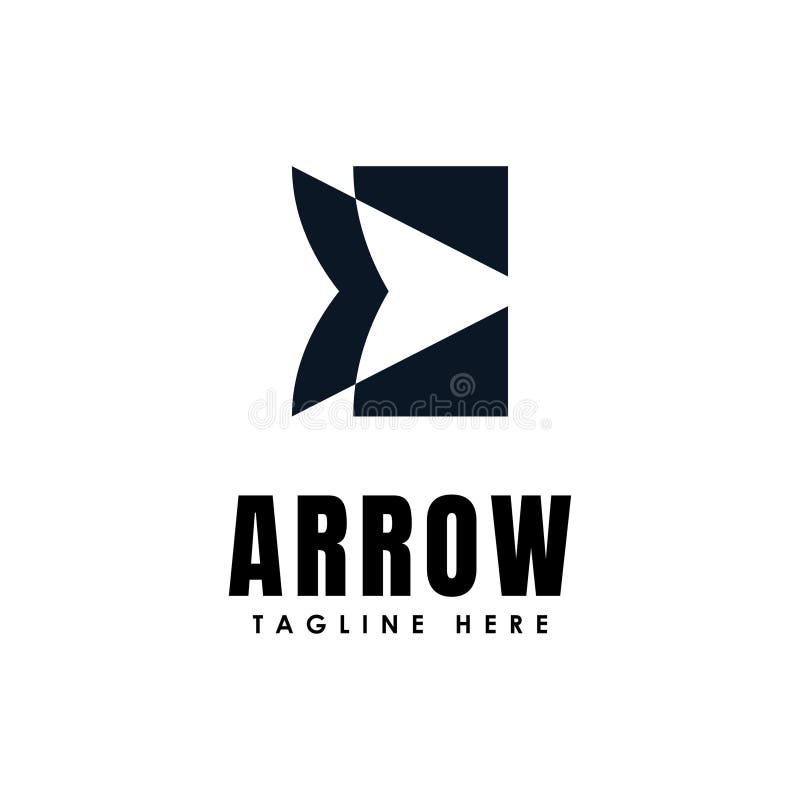 Arrow Logo Icon Template Vector Design Stock Vector - Illustration of ...
