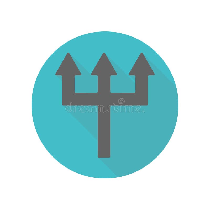 Arrow Long Shadow Icon. Simple Glyph, Flat Vector of Arrow Icons for Ui ...
