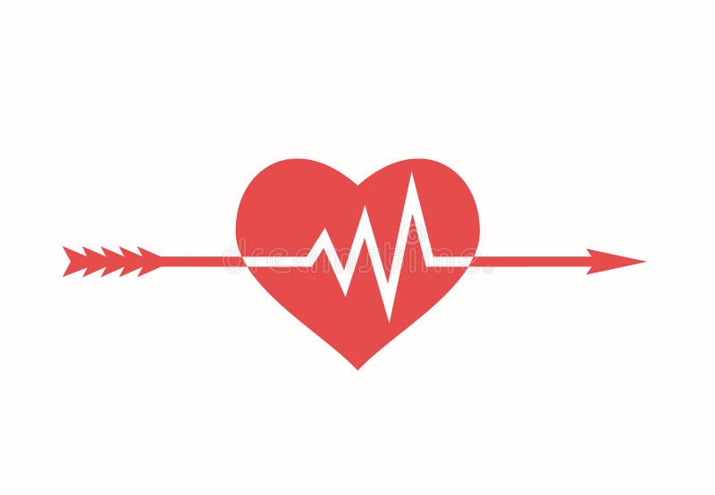 The Arrow of Love Pierces and Breaks the Heart. Electrocardiogram ...