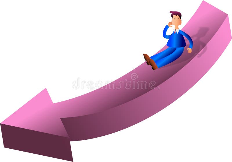 Arrow Man stock illustration. Illustration of graphs, clipart - 94199