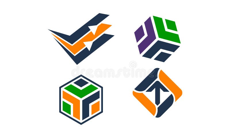 Arrow Marketing Distribution Set Stock Vector - Illustration of network ...
