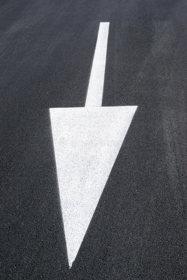 Arrow marking on road stock photo. Image of pavement - 18268106