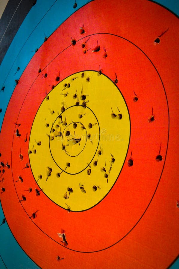 Archery Contest Target Coat of Arms Arrows Archer Stock Photo - Image ...