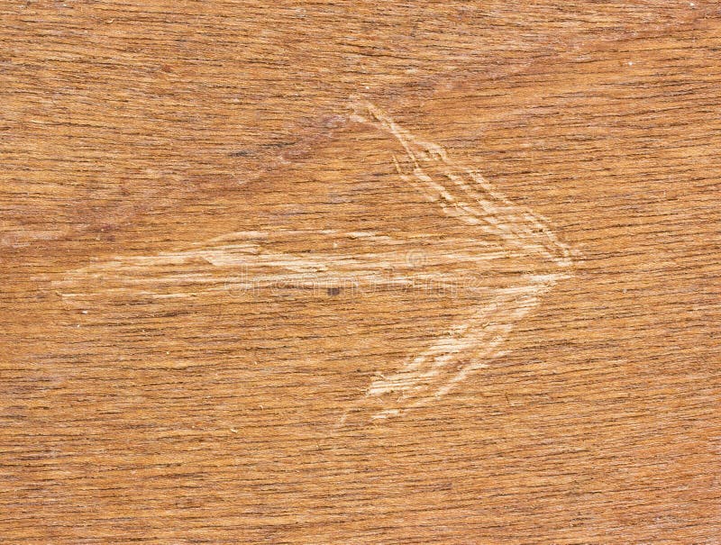 Arrow marks on wood. stock image. Image of guide, concept - 44062407